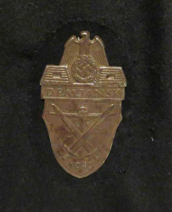 Panzer Artillery German Cross Demjansk Shield - Historical Collectables ...